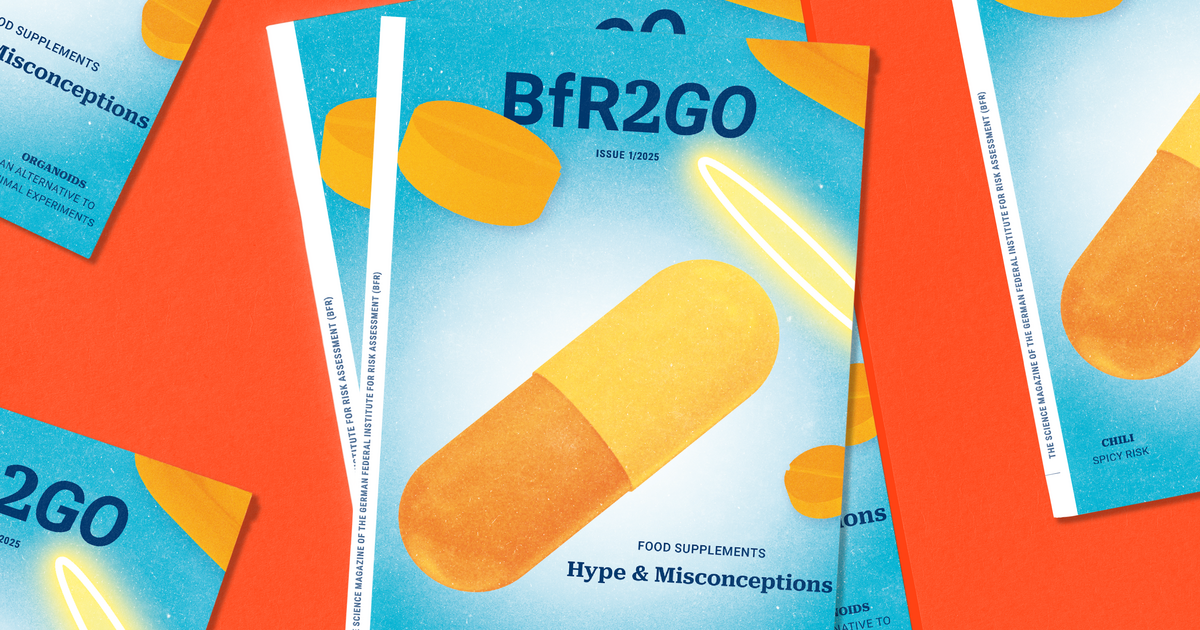 BfR2GO, Issue 1/2025, Main topic: Food supplements - BfR